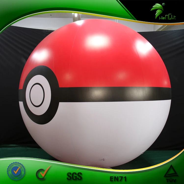 Custom Inflatable Beach Ball Bouncy Inflatable Poke Ball Cartoon ...