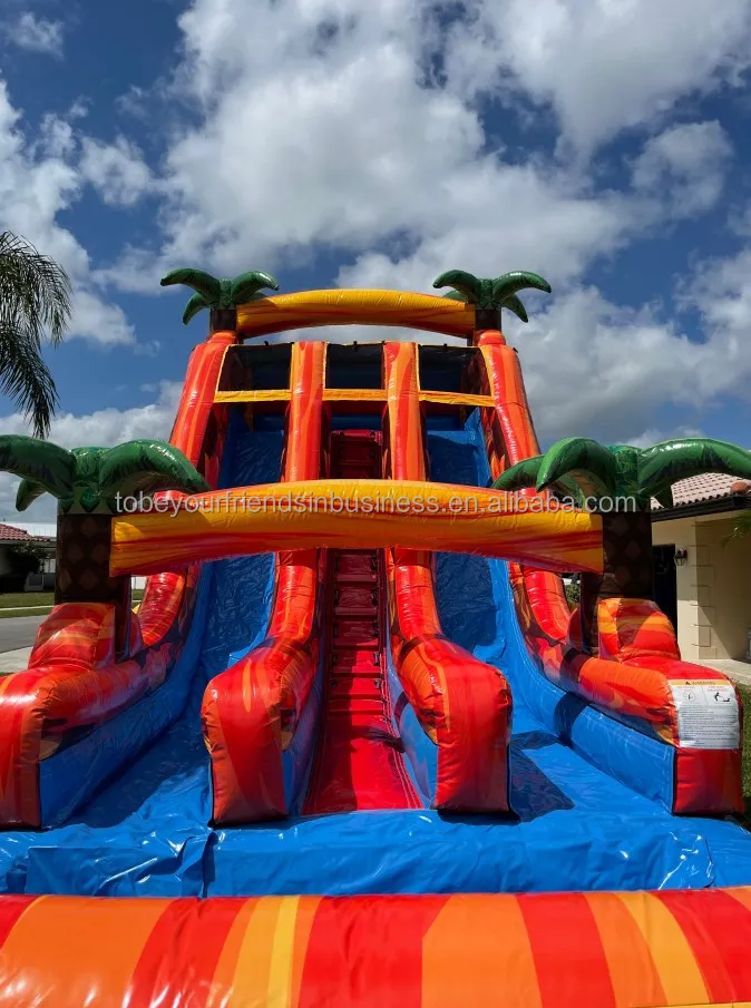 20ft Tall Dual Lane Water Slide Cheap Inflatable Water Slides For Sale ...