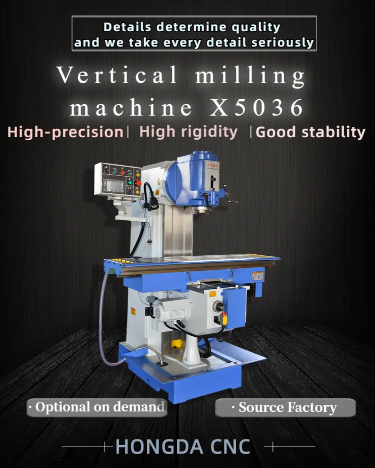 X5036 X6036 Traditional Vertical Milling Machine Universal Milling Machine Vertical Turret ...