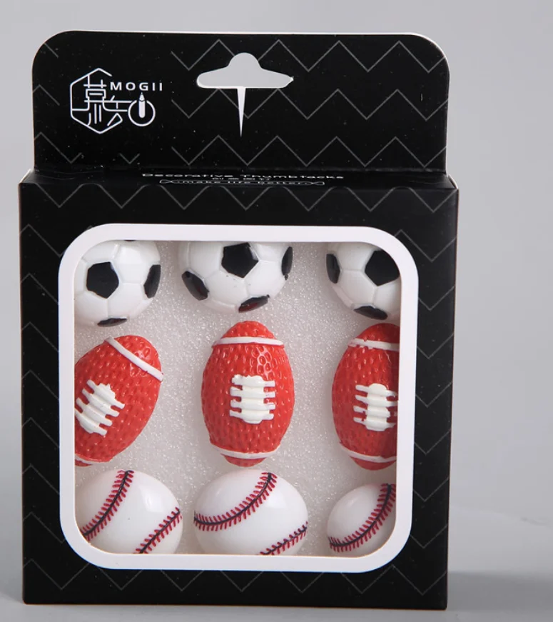 The Creative Baseball Push Pins,Football Thumb Tacks For Bulletin Board ...