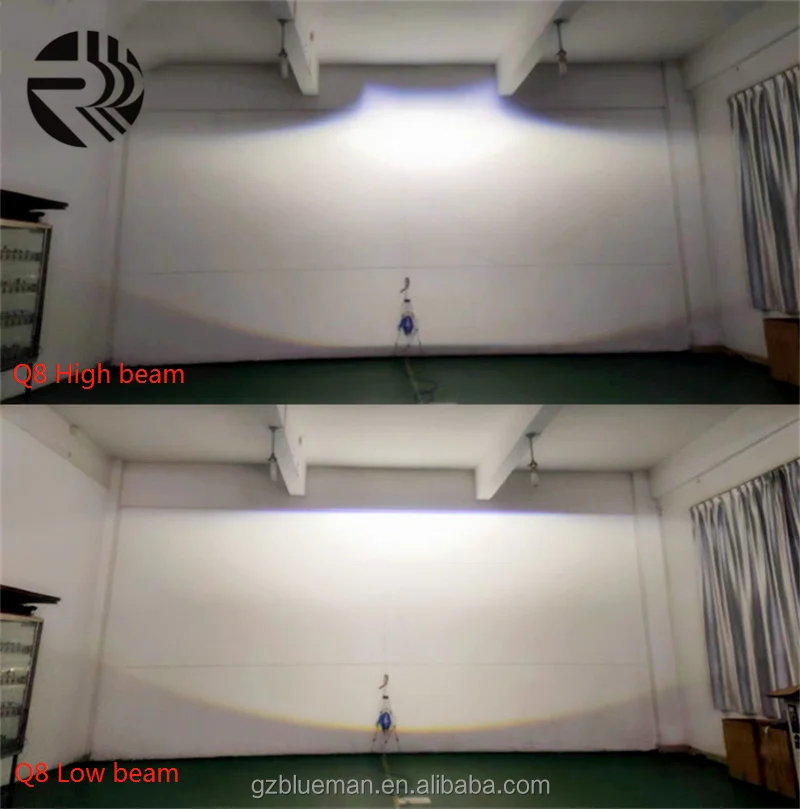 Rr 2022 Hot Sales Q8 Fog Bi Led Projector Lens 3inch Waterproof Blue ...