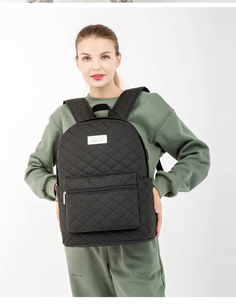 Kinmac Embroidery Laptop Backpack - Waterproof & USB Port