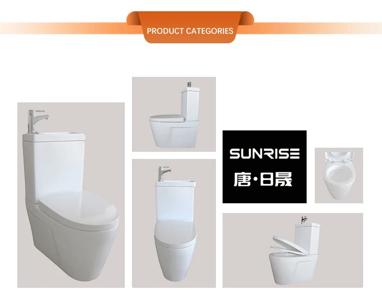 Modern Bathroom White Ceramic Toilet Set and Basin Water Saving Toilets ...