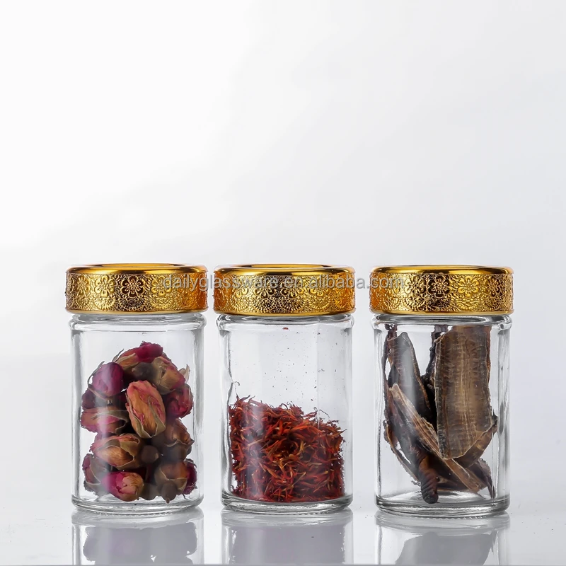 Glass Vials for Saffron Packing - Screw Lid & Screen Printing