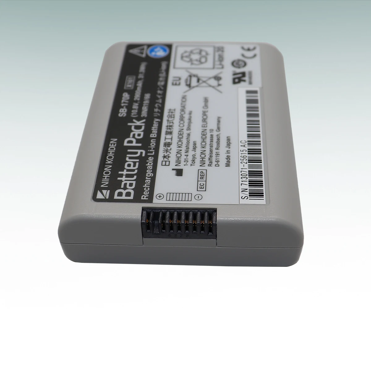 Original Nihon Kohden Rechargeable Li-ion Battery 10.8v 2900ma Sb-170p X161 Lithium Rechargeable ...