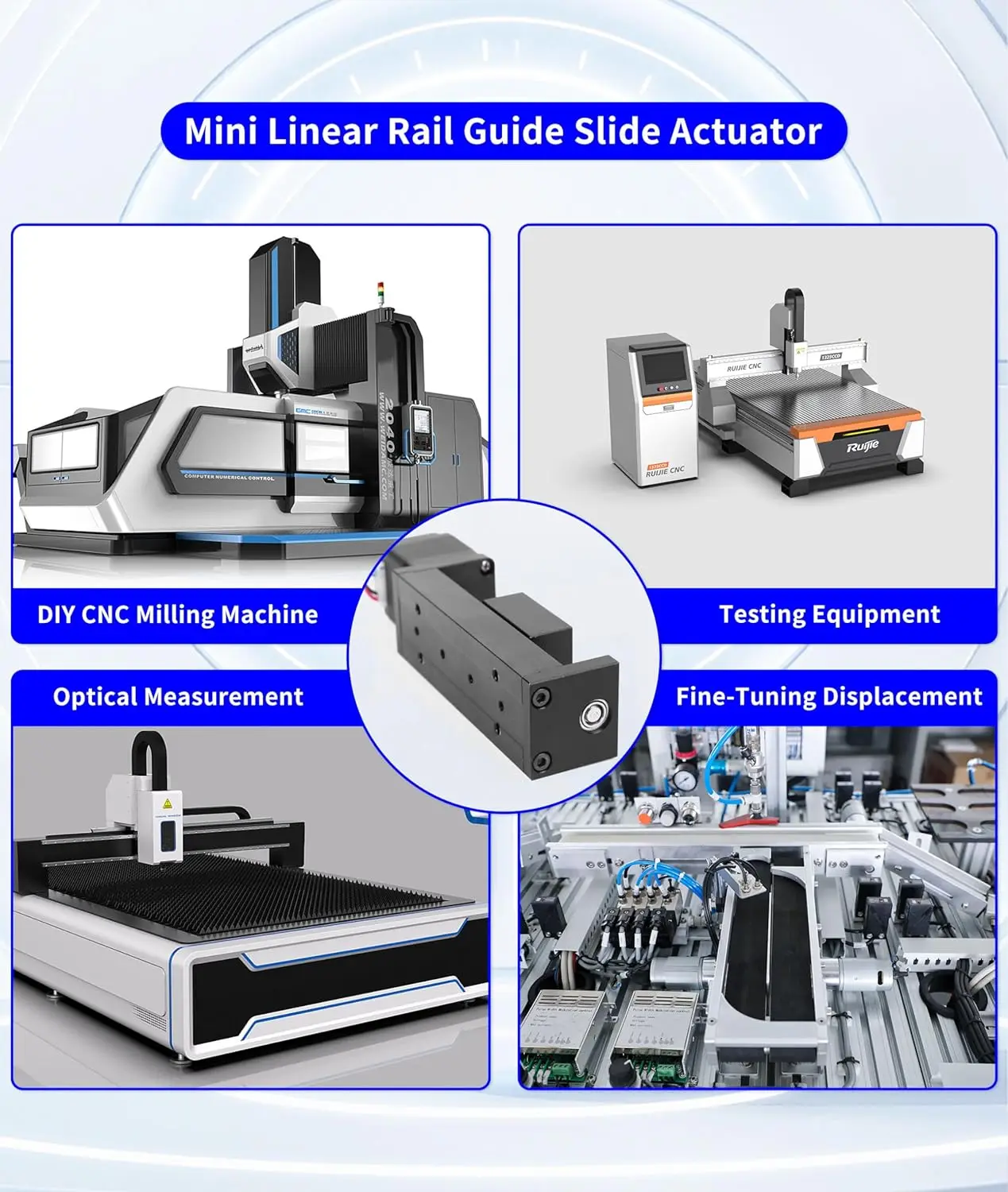 Customized Mini Linear Rail Guide Slide Actuator, 28 Stepper Motor