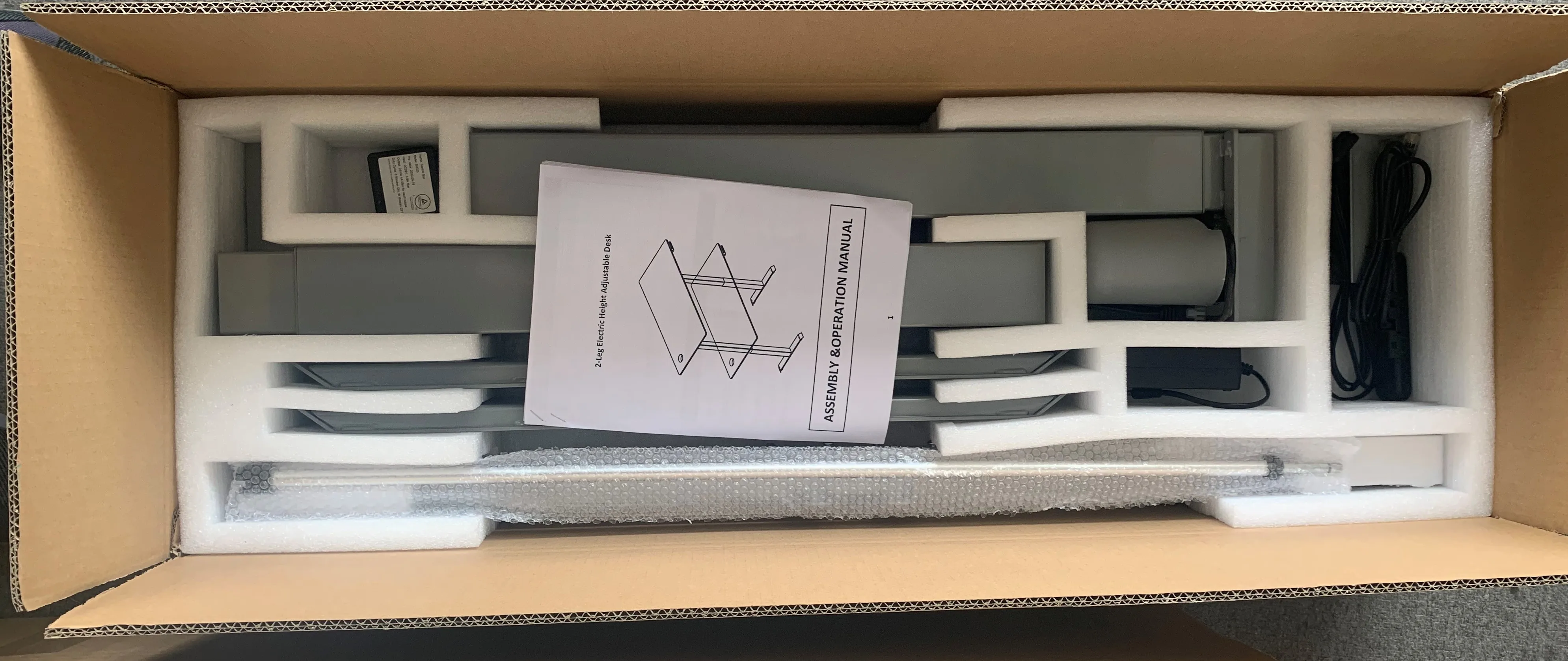 One Leg Table Ergonomic Standing Height Adjustable Desk Electric Sit ...