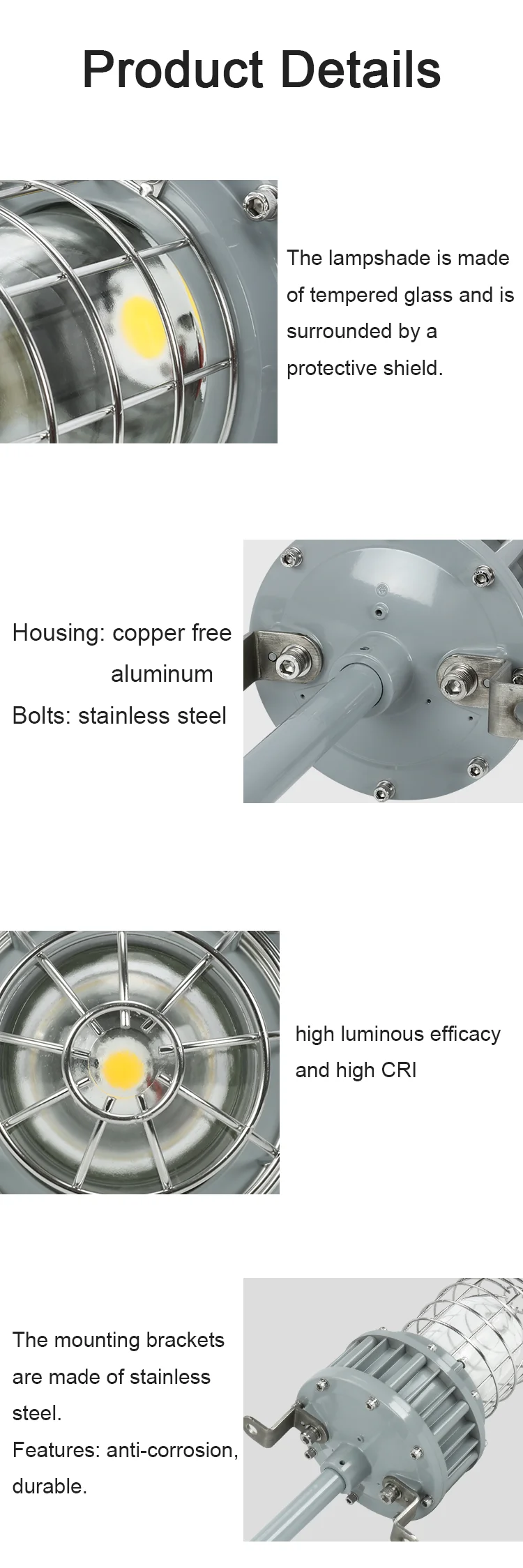 Hazard Place Explosion Proof Emergency Light Industry Chemical Gas ...