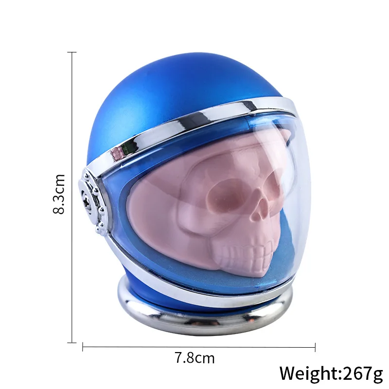 Creative Design Skeleton Helmet Metal Grinder 83mm 4parts Smoking ...