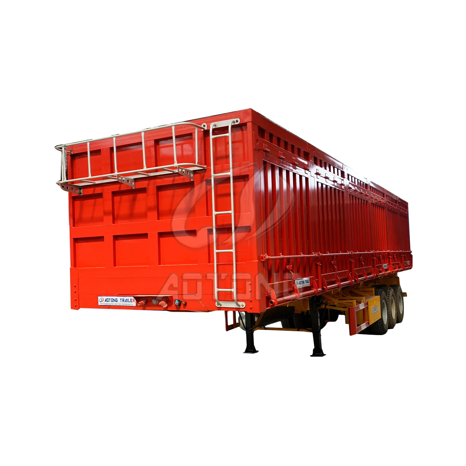 Enclosed 40 Feet Open Dry Wing Van Semi Trailer Truck For Express ...