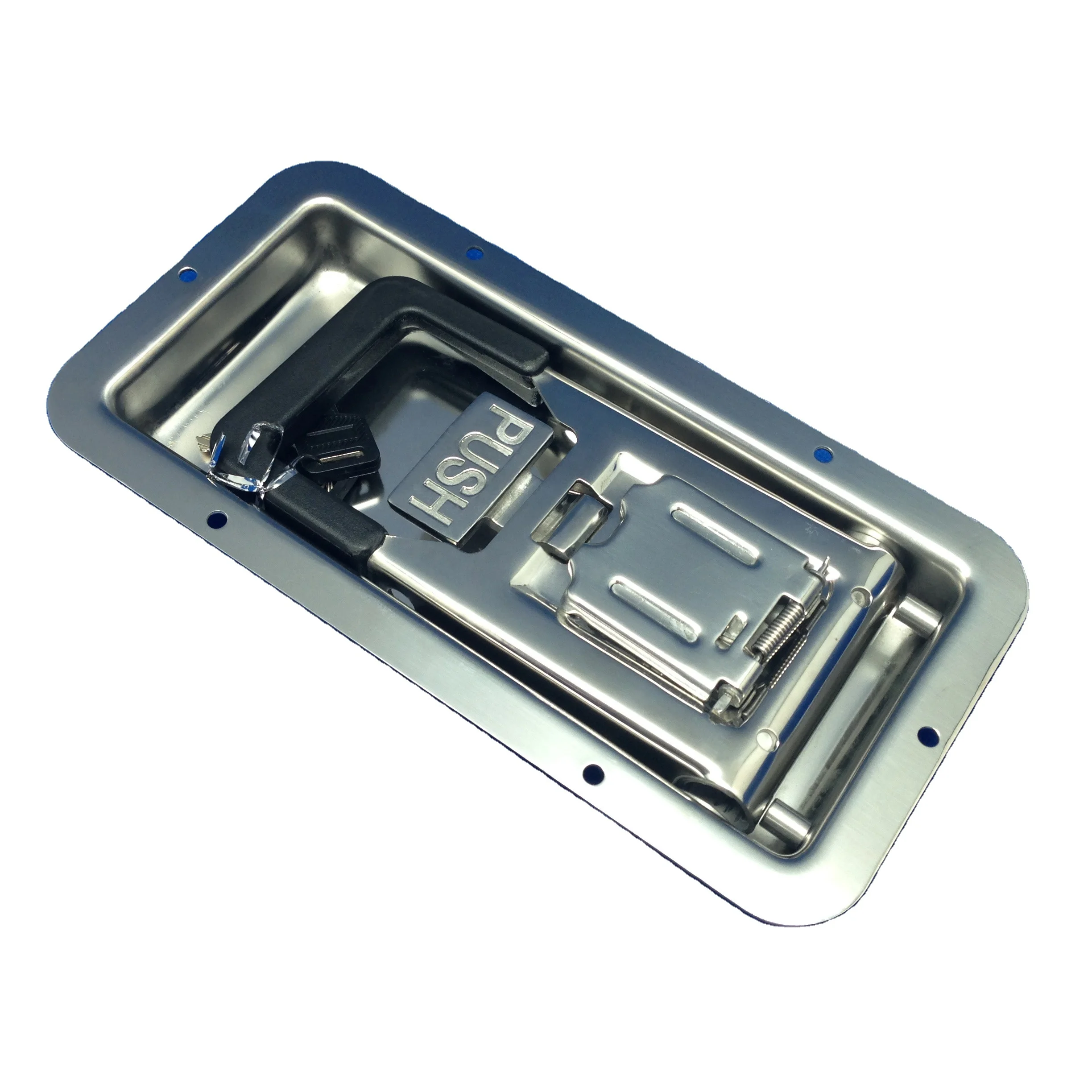 Truck Recessed Side Door Camlock Container Door Push Handle Lock 02342D ...