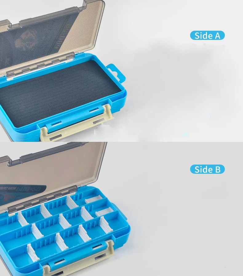 Km Lure Hook Boxes Storage Double Sided Multifunction Plastic Hard ...
