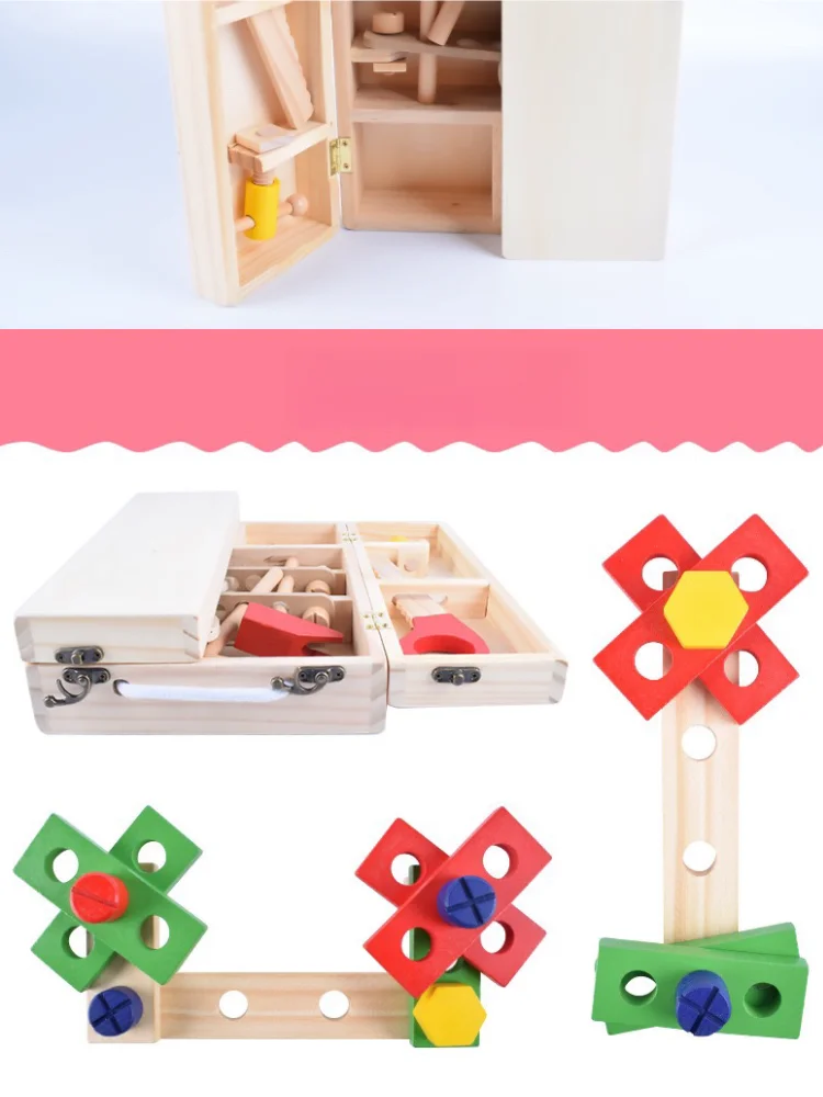 Wooden Simulation Diy Children's Toolbox For Early Childhood Education ...