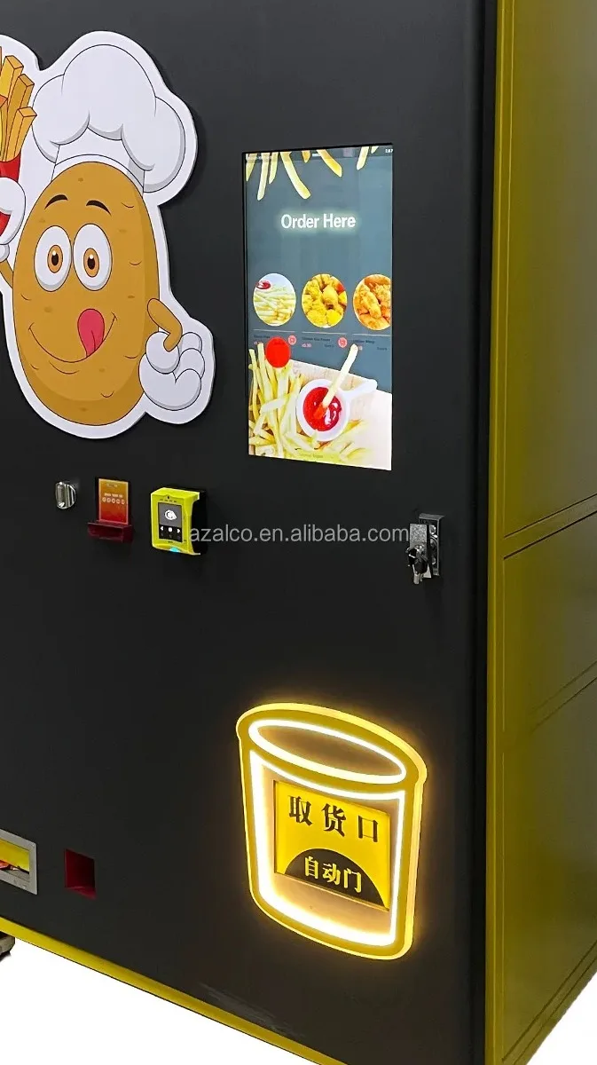 French Fries Vending Machine Automatic French Fry Auto Maker Customized ...