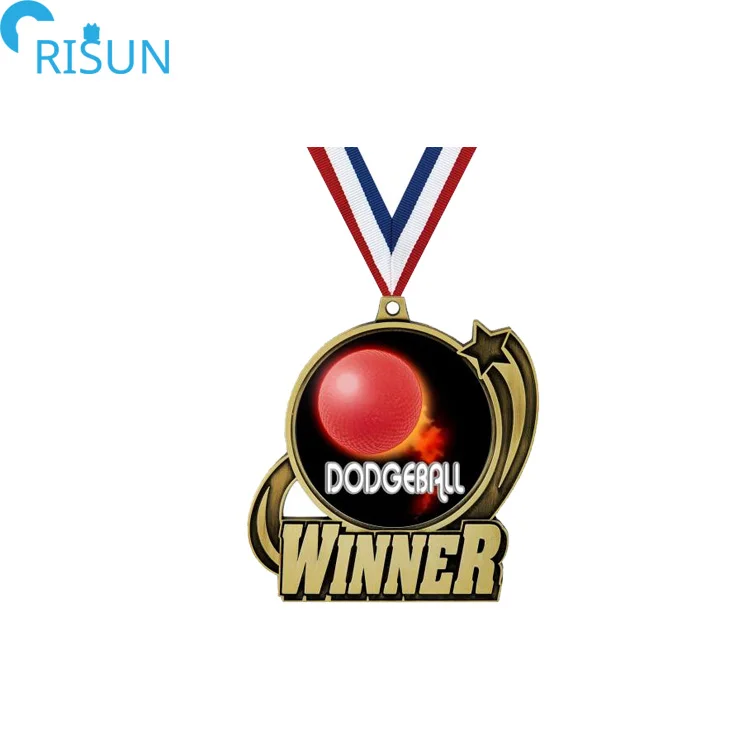 Factory Customized 3d Dodgeball Medals Custom Logo Kids Dodgeball ...