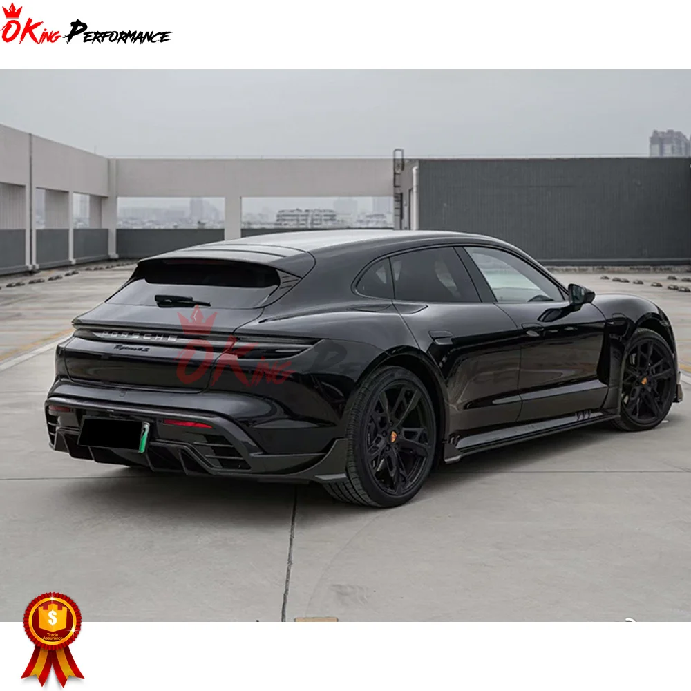 Pd Dry Carbon Fiber Rear Diffuser For Porsche Taycan 2019-2023 - Buy ...