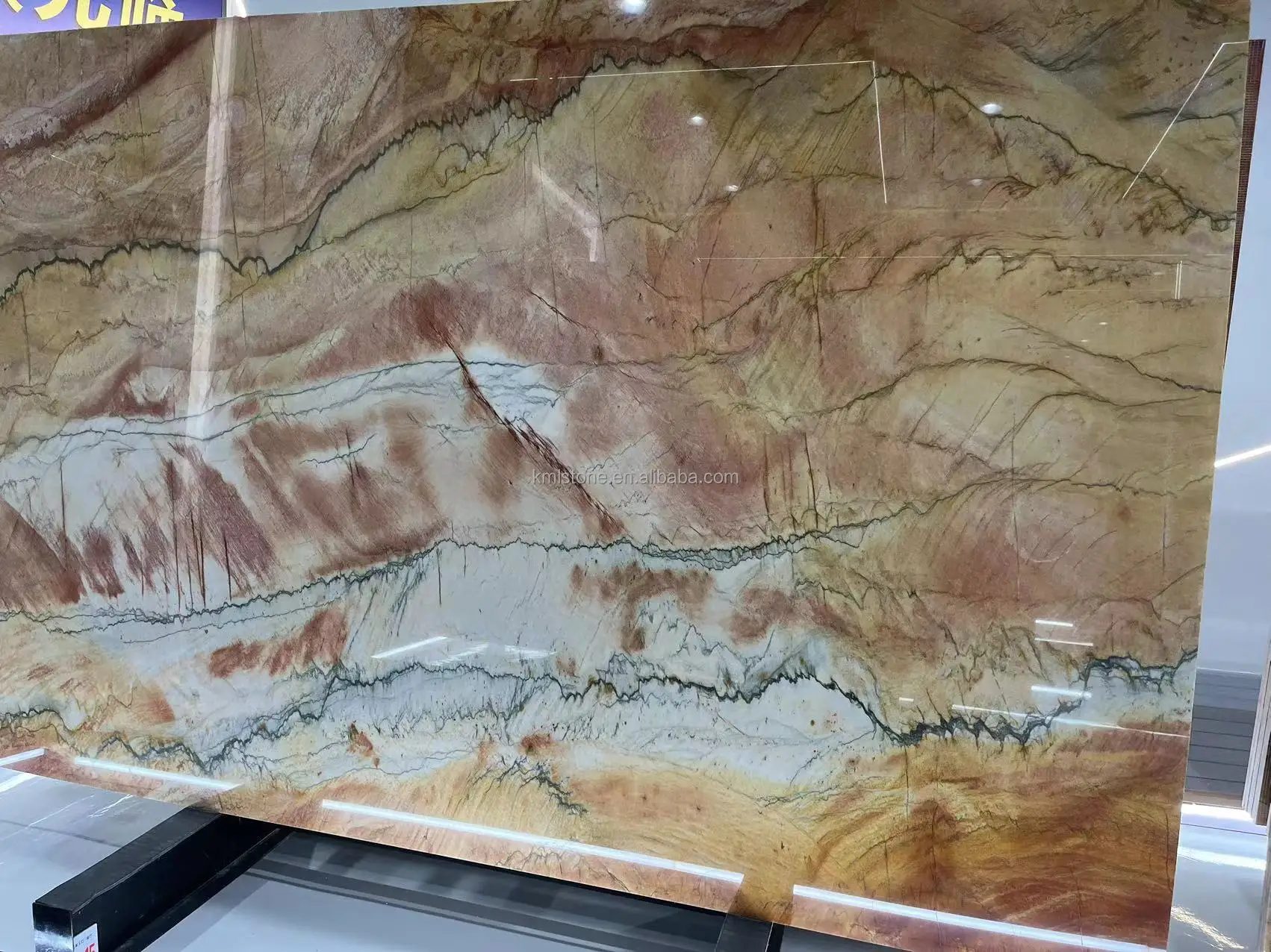 Brazil Red Quartzite Carpaccio Rose Quartzite Slab for Interior Floor ...