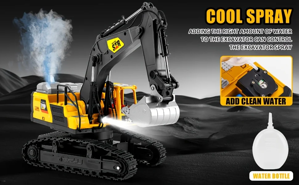 YX 1:14 Electric Remote Control Excavator Toy, RC Excavator Digger