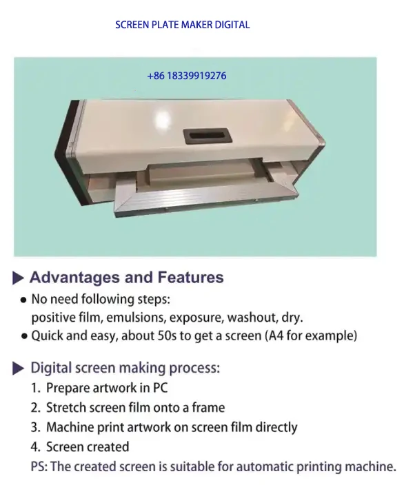 Direct Printing Machine Silk Screen Plate Making Machine Digital Plate ...