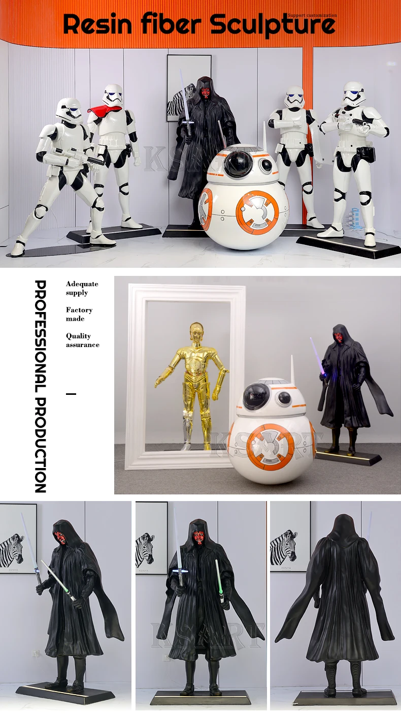 Life Size Star-Wars Stormtrooper Statue - Artistic Resin Figurine