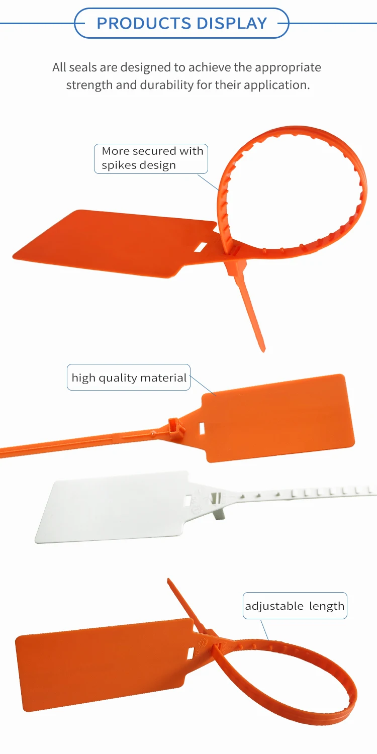 Disposable Tamper Proof Security Seals Container Shipping Cargo Plastic ...