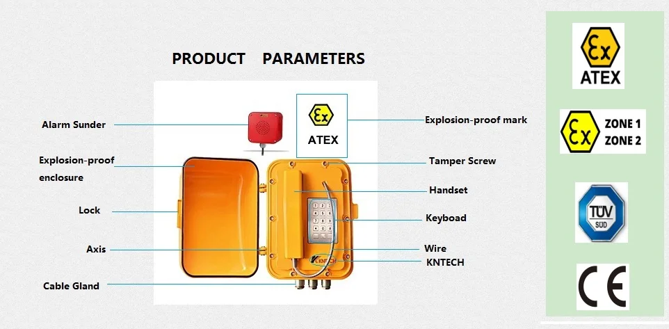 Loudspeaker and Beacon Explosion Proof Telephone System
