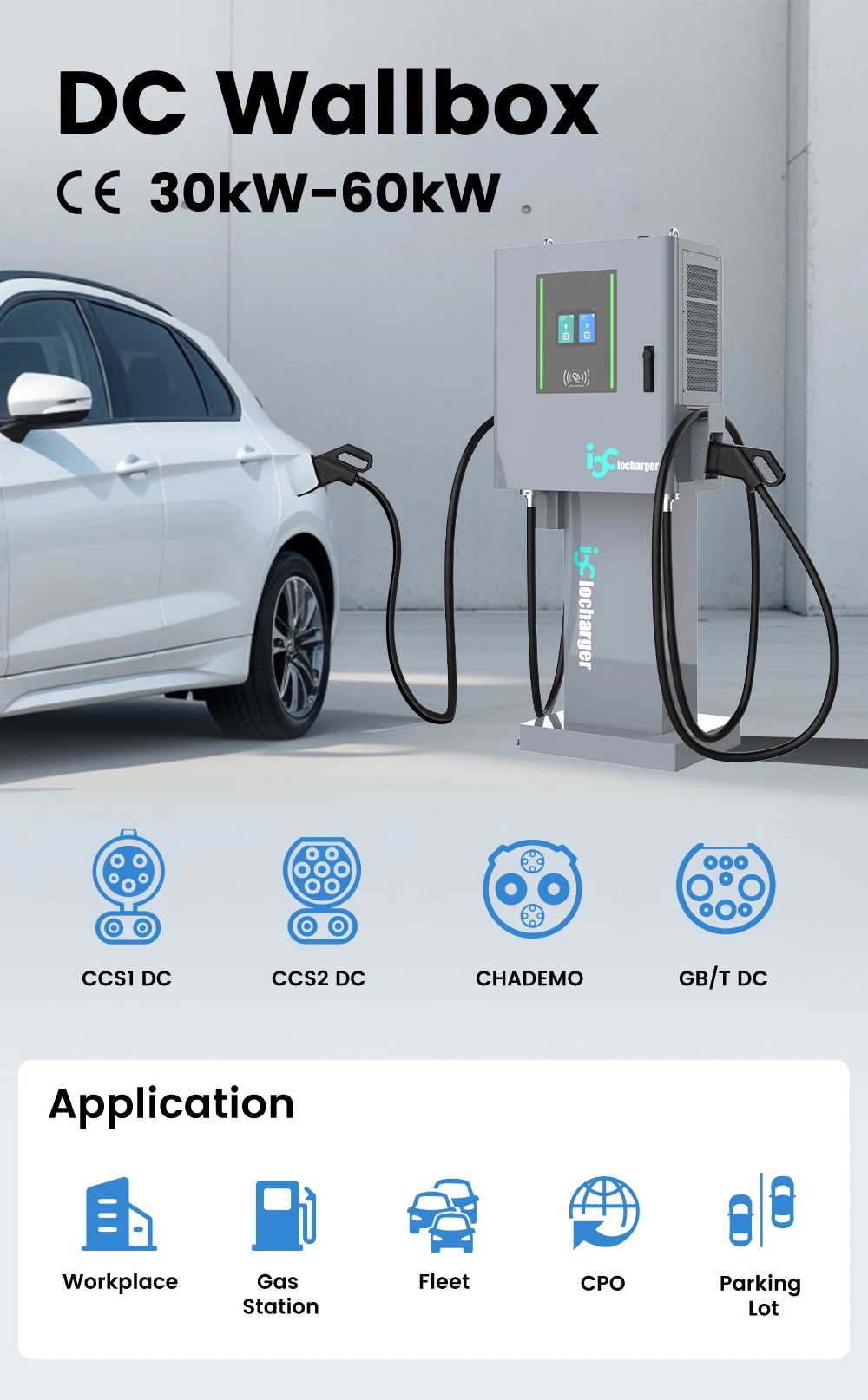 V2G DC Bidirectional Chademo CCS2 30kw EV Charger - Efficient & Reliable