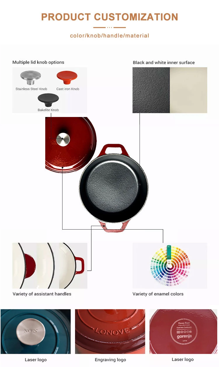 Minimalist Design Home Kitchen Cast Iron Cookware Set Eco-Friendly ...