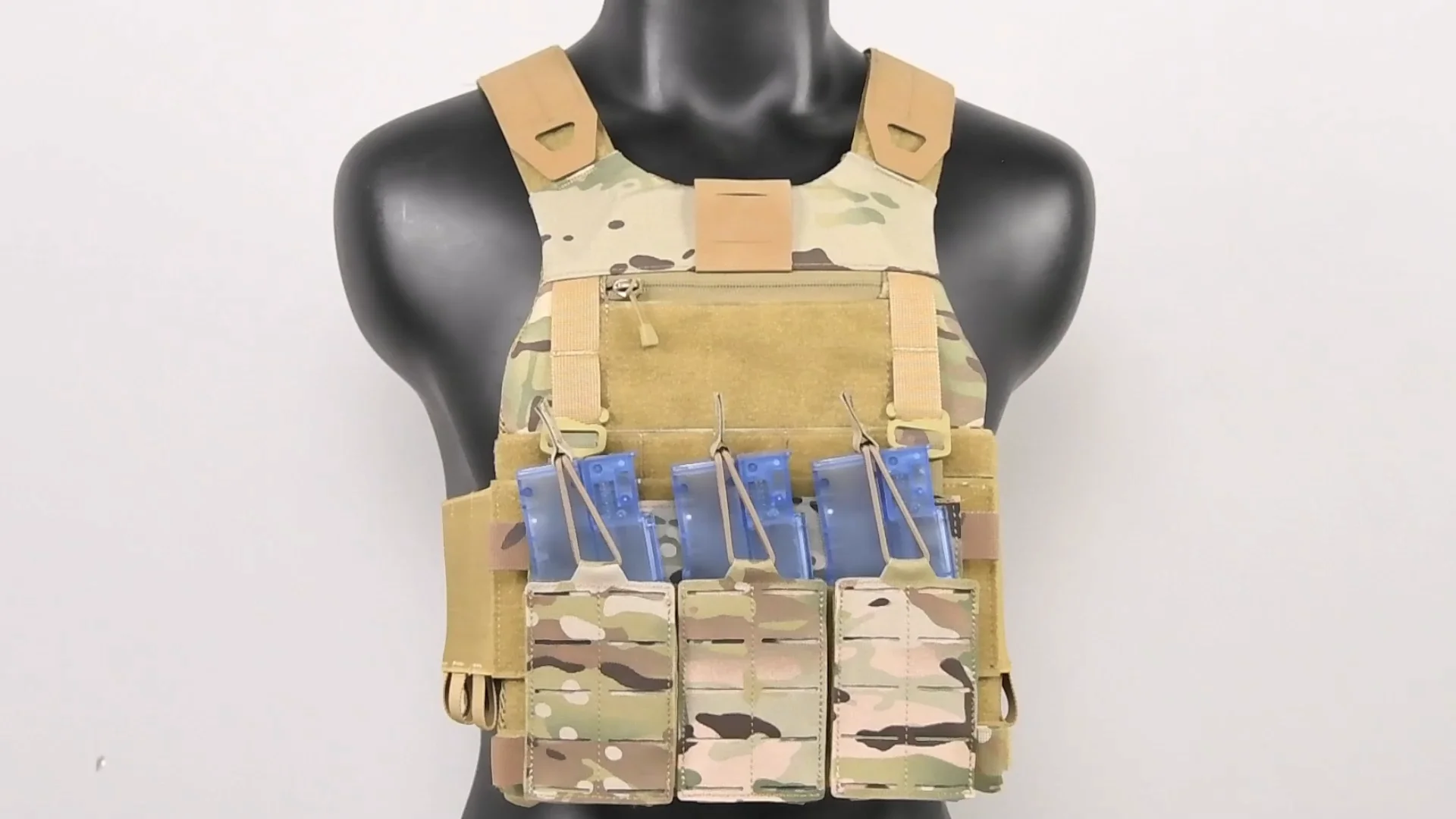 Gaf Tactical Plate Carrier 1000d Nylon Fcsk2.0 Black Multicam Light ...