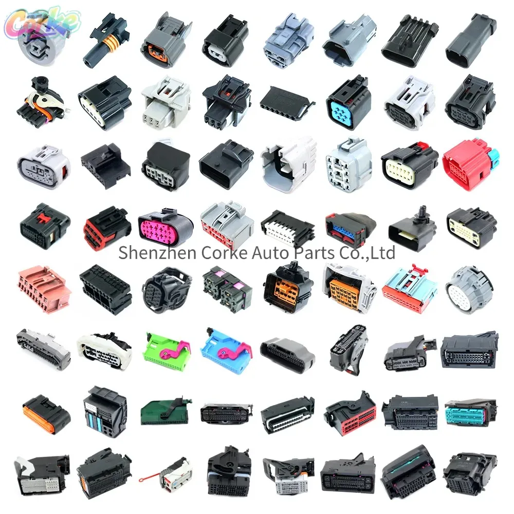 1J0973733 6 Pin 3.5mm Automotive Waterproof Plug LSU 4.2 Black Oxygen ...