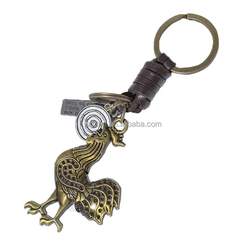 Rooster Souvenir Metal Cock Keychain Custom Made Rooster Shape Keychain ...