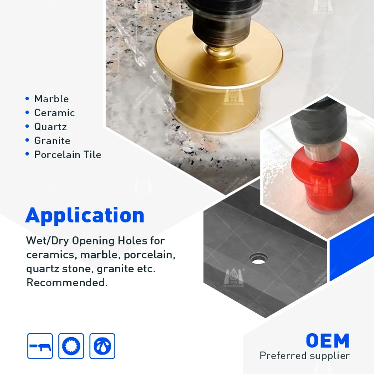 Vacuum Brazed Diamond Hole Saw Drill Bit for Marble Ceramic Tile ...