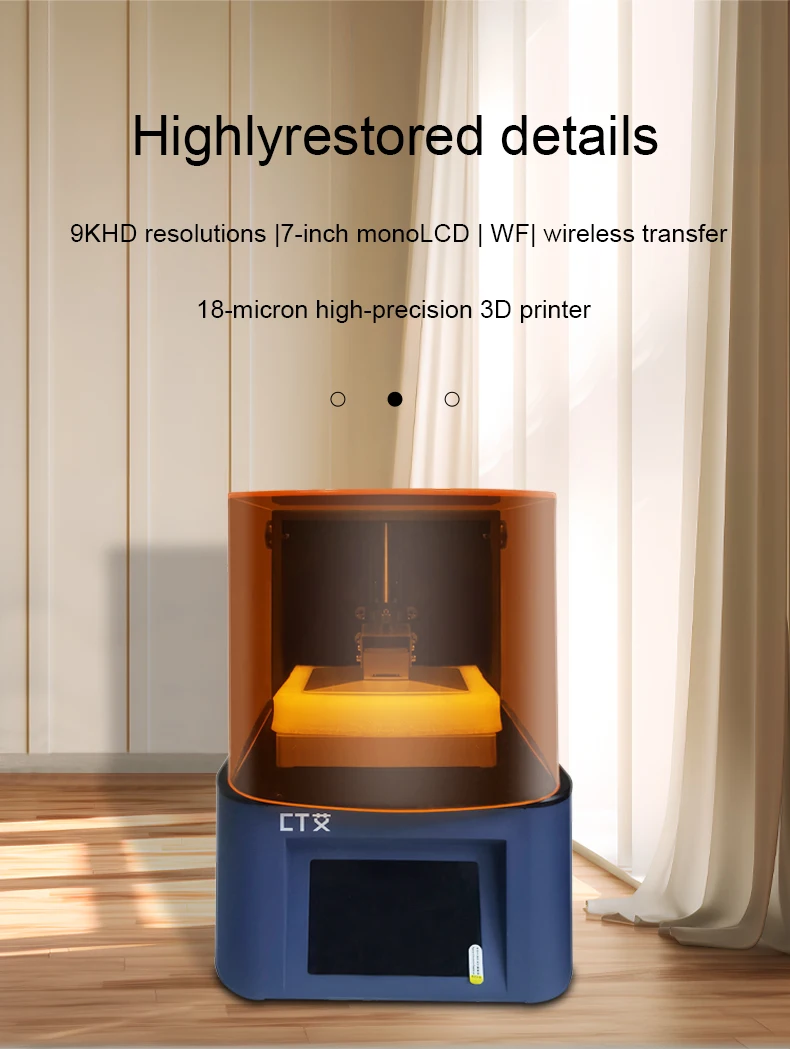 7-inch High-resolution 24um LCD Printer with Printing Area of 160mm ...