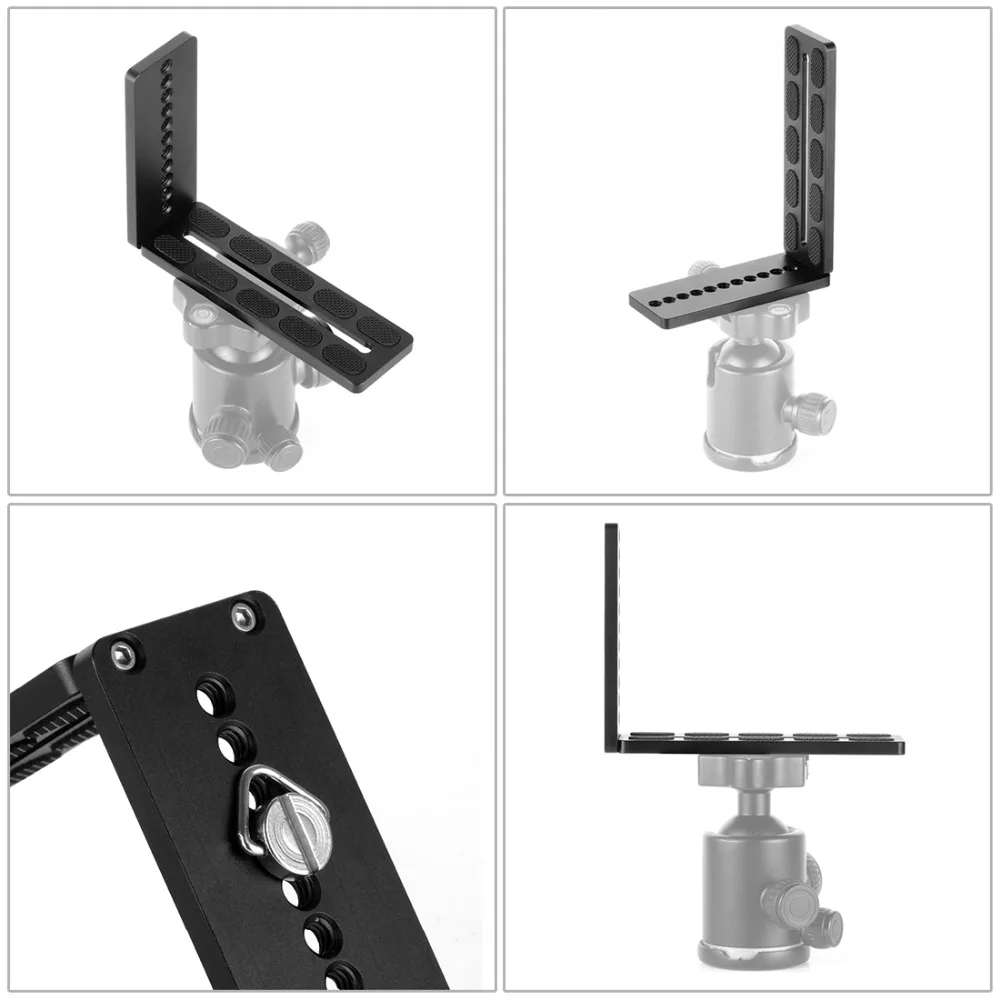 Universal L Shape Bracket Holder Gimbal Stabilizer Ball Head Tripod ...