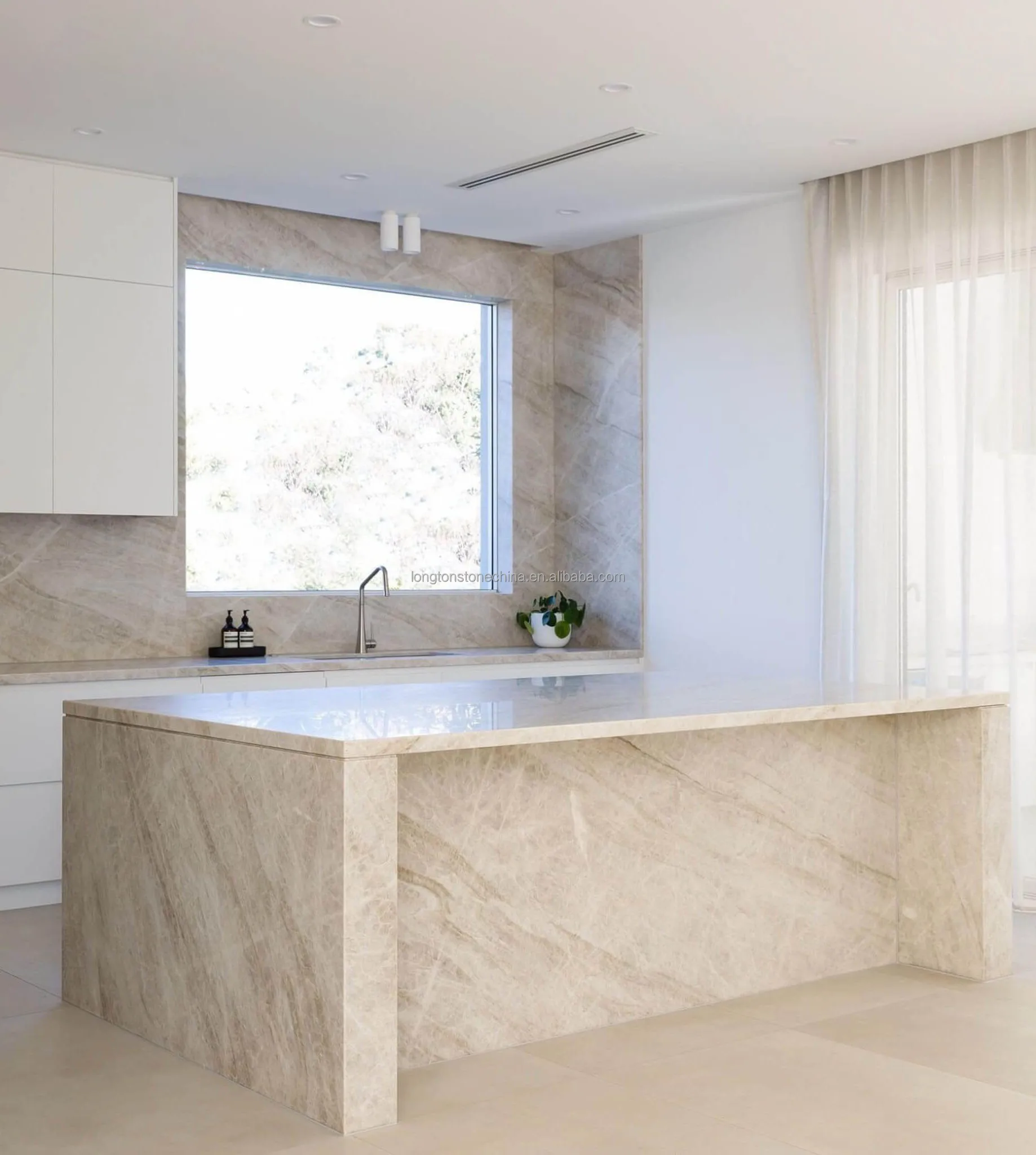 Luxury Brazil Natural Stone Taj Mahal Quartzite Polished Marble Slab ...