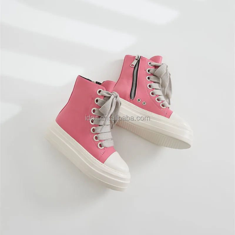 Latest Casual Leather Shoes Luxury Trainers Ankle Big Lace up Sneaker ...