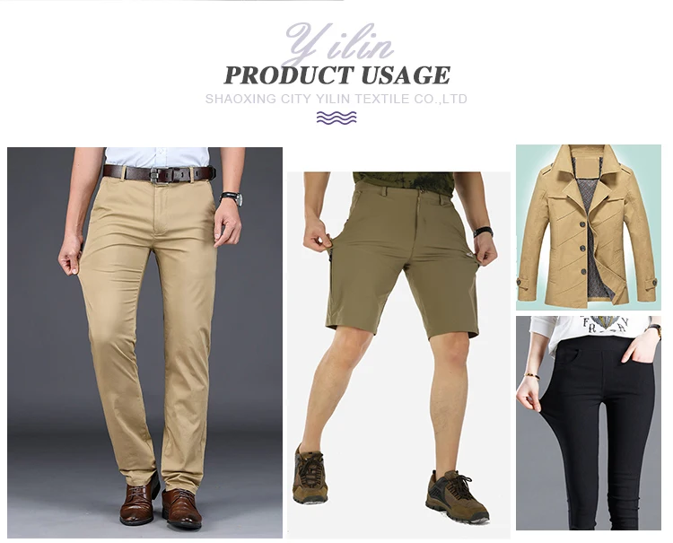 Woven Cotton Elastane Fabric Plain Dyed Peach Finish 98% Cotton 2% ...