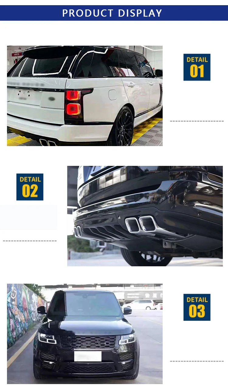 Auto Parts Body Kit Widebody Kit And Side Skirt For Range Rover Vogue ...