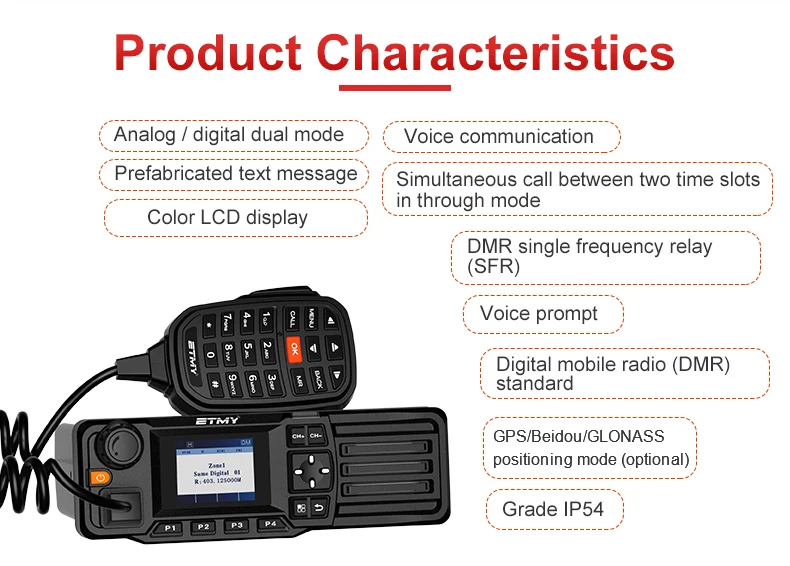 Best Dmr Two Way Vhf Radio For Trucks Digital Mobile Radio Walkie ...