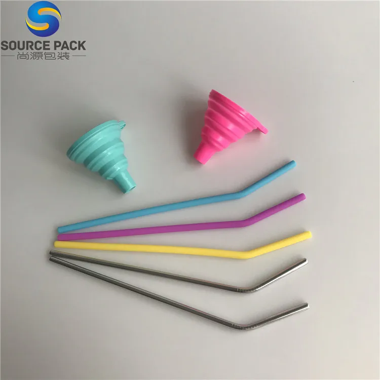 15g Small Foldable Drinking Mini Collapsible Silicone Funnel For Food ...