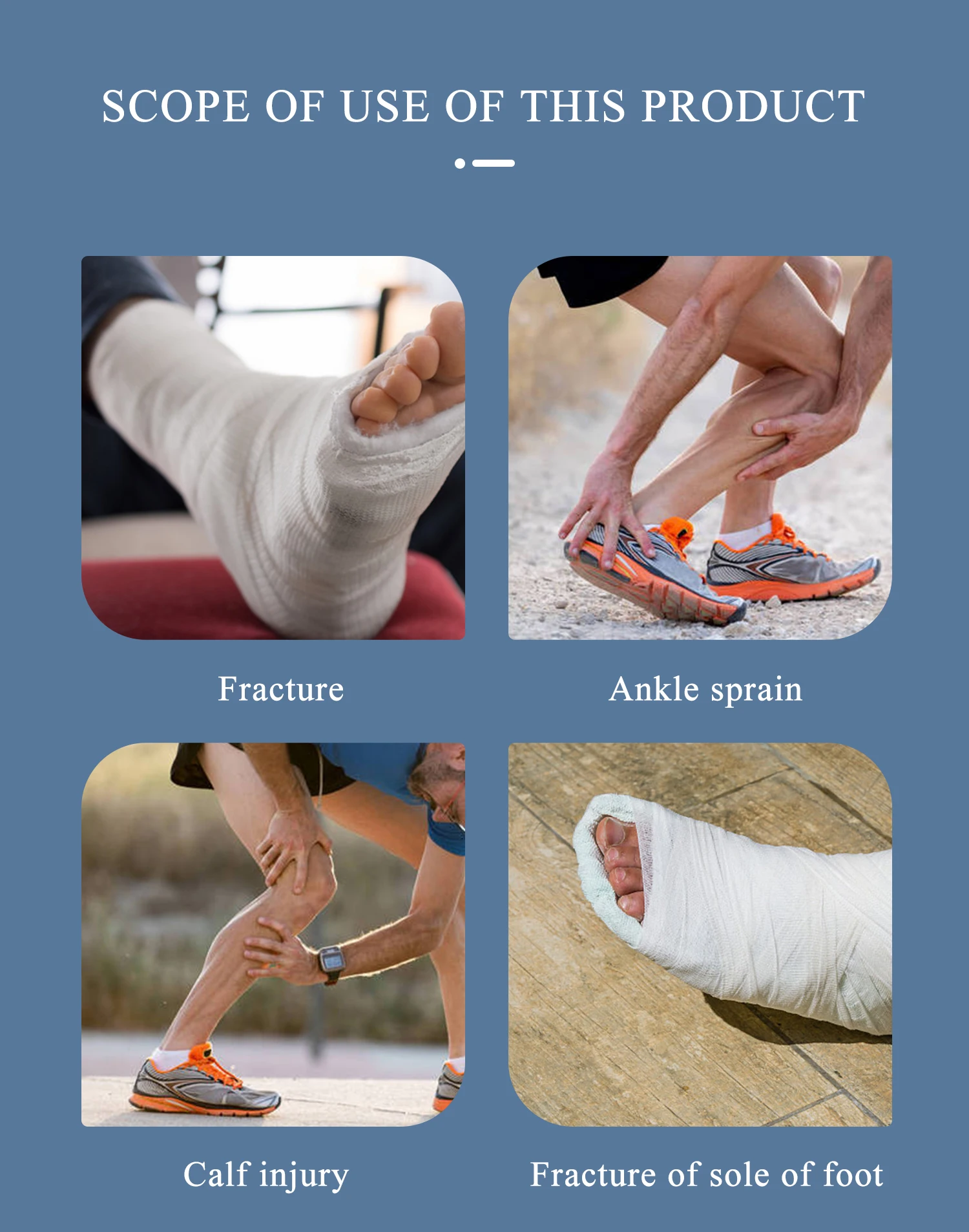 Ankle Joint Fixation Support Ankle Sprain Fracture Support Protective ...