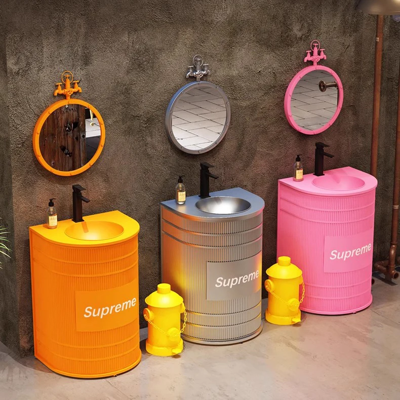 Industrial Style Bar Commercial Washbasin Retro Billiards Hall Colorful ...