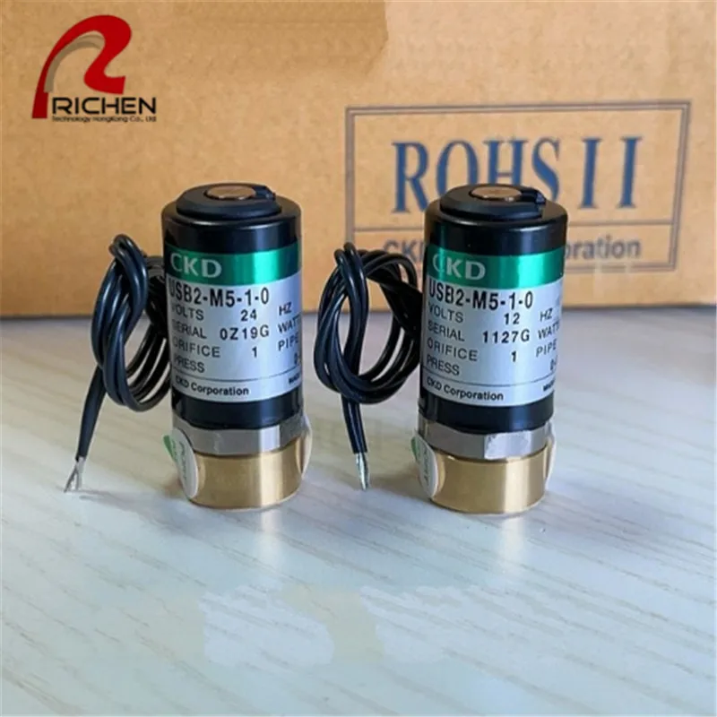 Ckd Usb2-m5-1-dc24v Solenoid Valve Pilot Operated Fluid New Original In ...