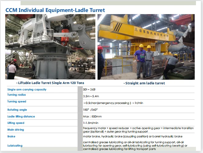 Ladle Turret Of Continuous Casting Machine Ccm - Buy Continuous Casting ...
