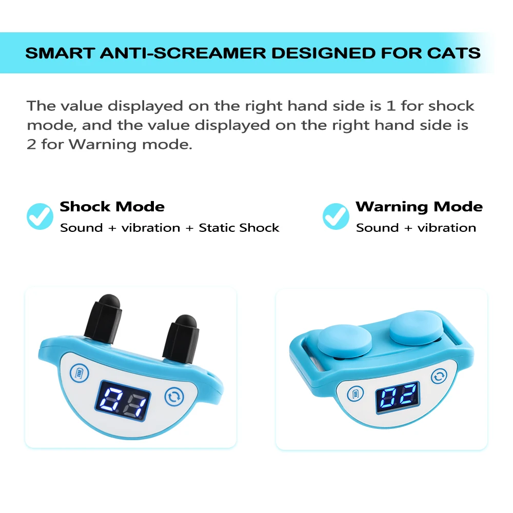 Alibaba.com: Rechargeable anti-meow cat collar with static shock ...
