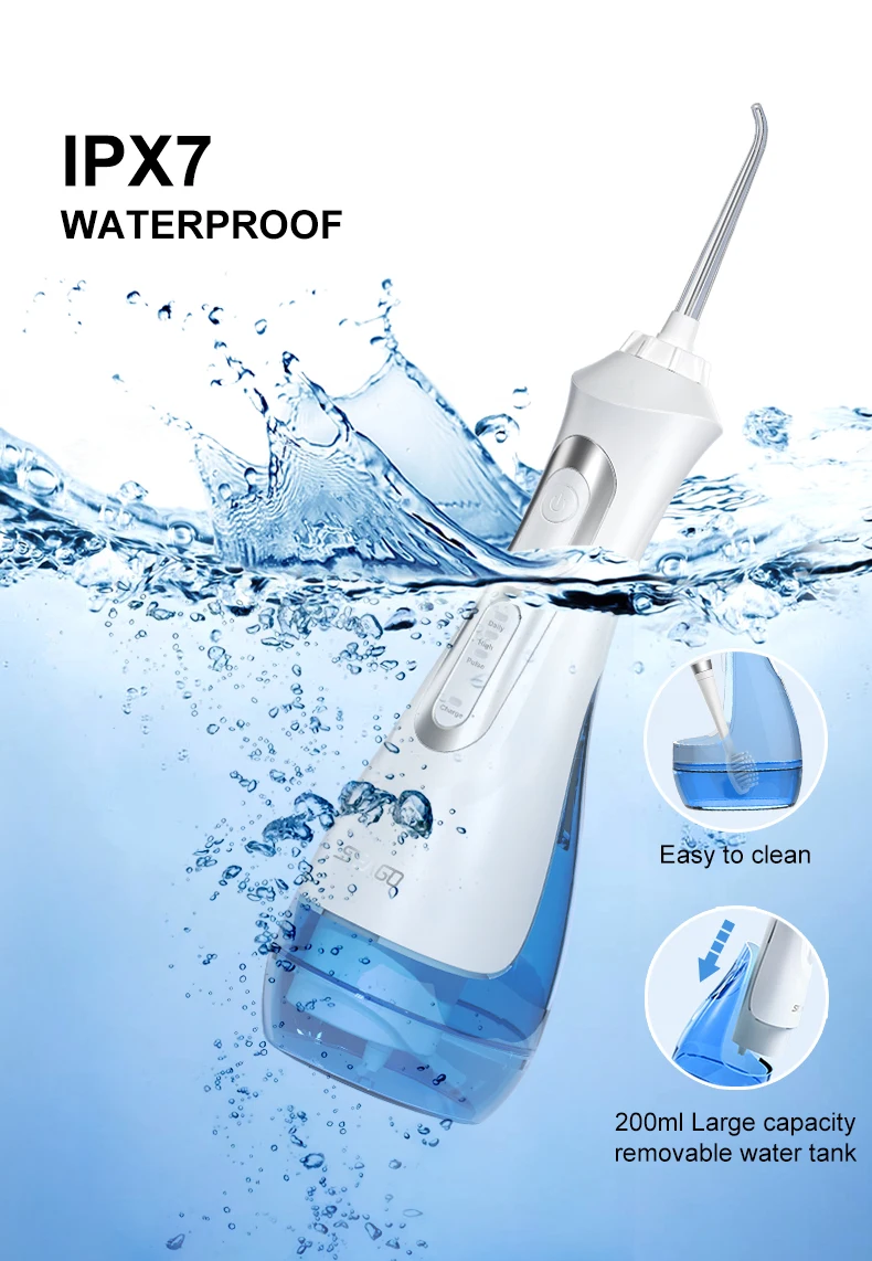 Portable Water Flosser Cordless Oral Cleaner Dental Irrigator Private ...