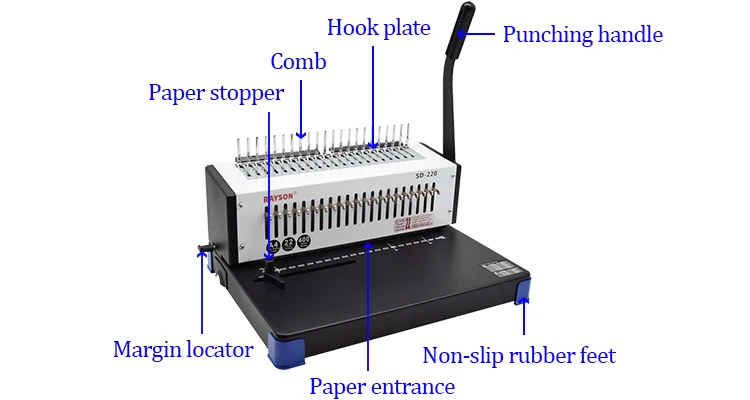 Factory Office Comb Binder RAYSON SD-220 - Efficient Book Binding