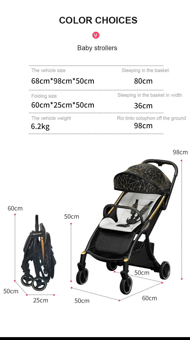 Customized Baby Travel Stroller - Lightweight & Comfortable