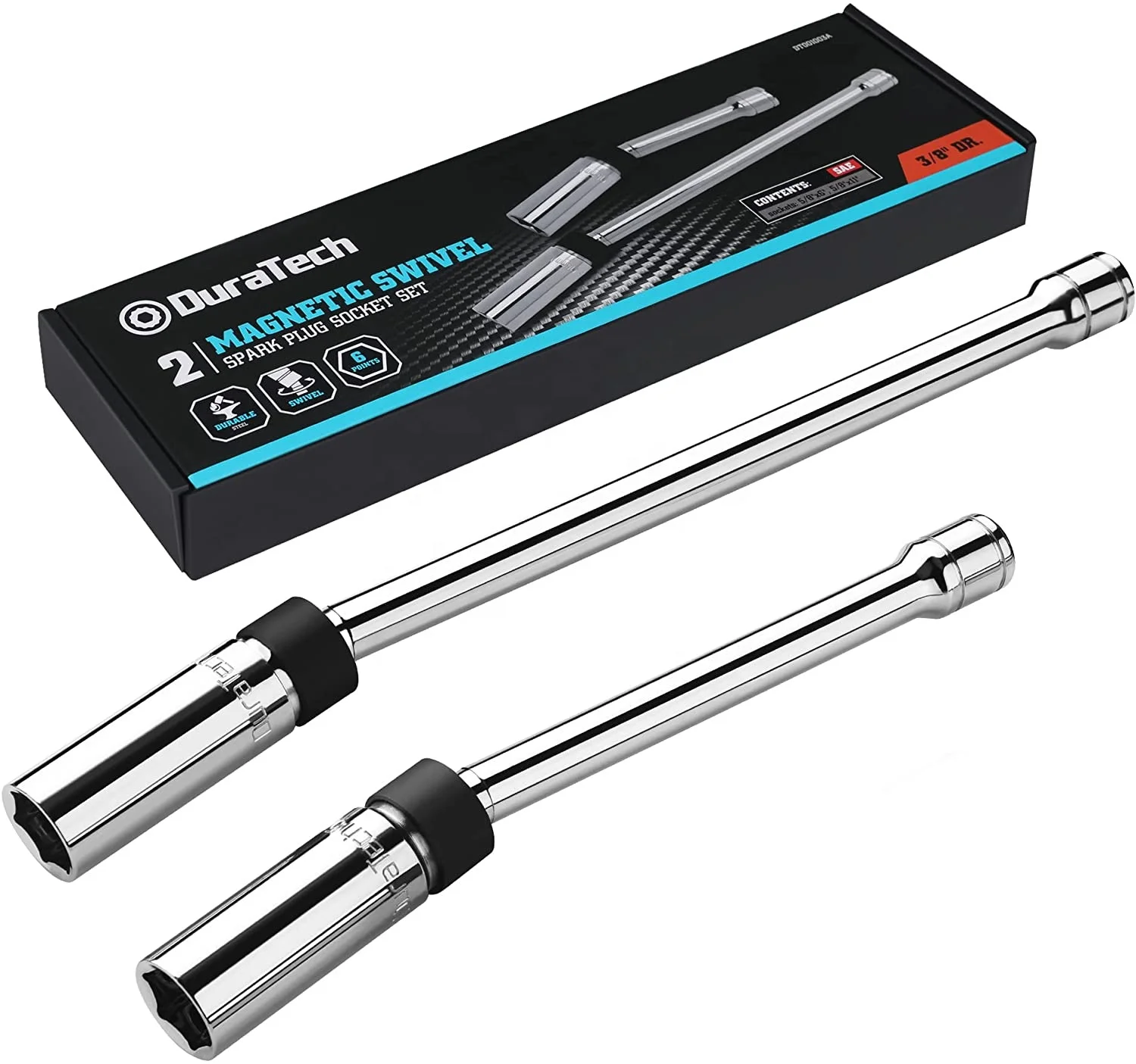 Duratech 2pc Magnetic Swivel Spark Plug Socket Set Includes 5/8 Inch ...