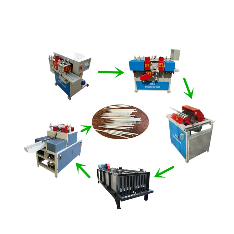 KUNCHI brand wooden toothpicks making machine toothpick production line with low investment